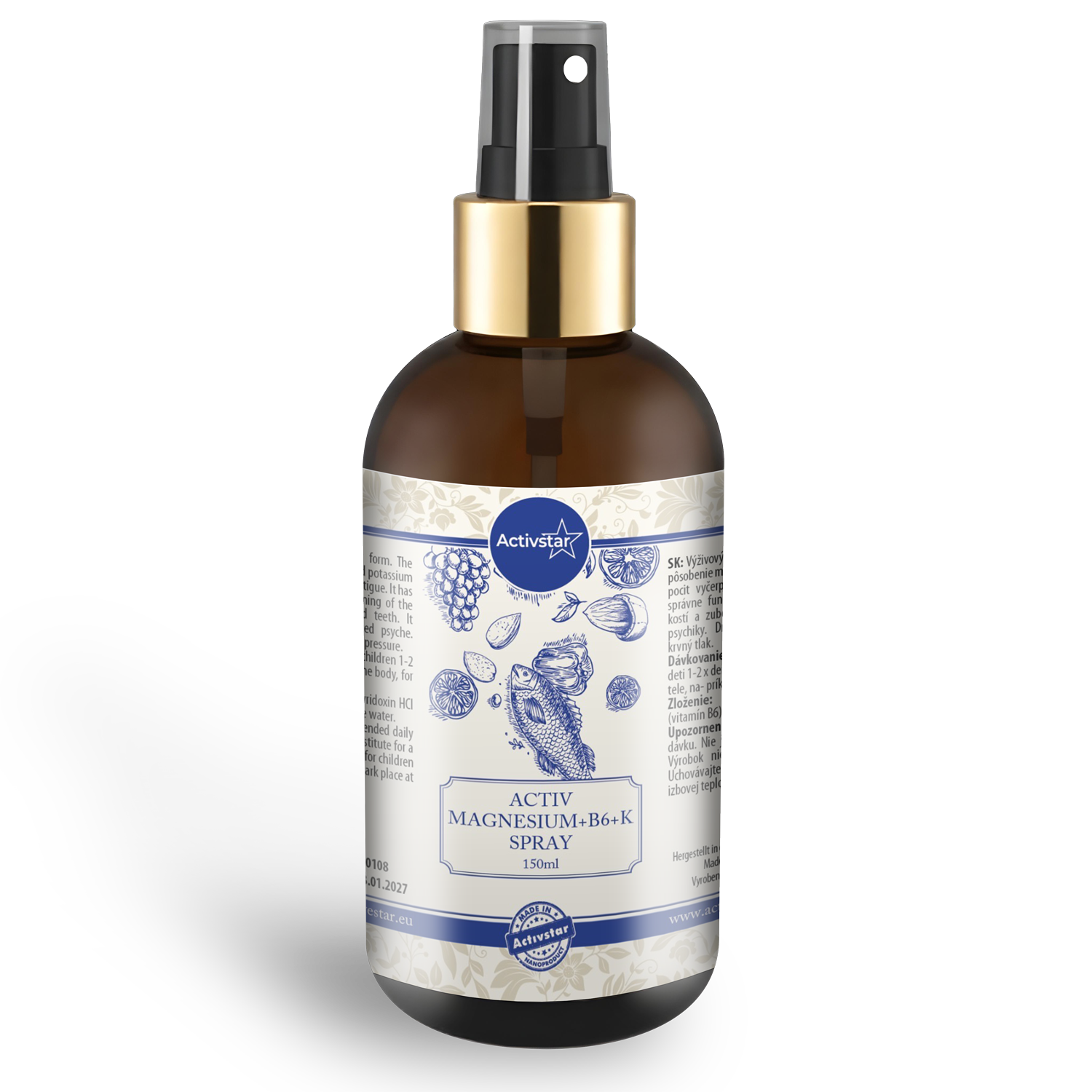 Activstar - Activ Magnesium + B6 + K spray 150 ml | activstar.eu