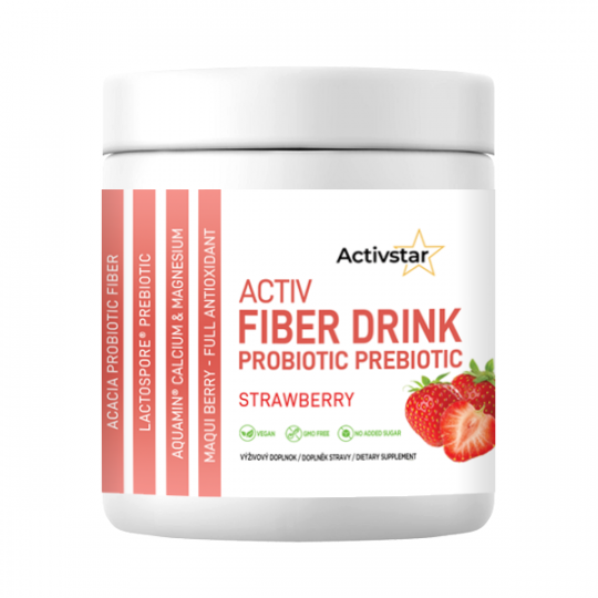 Activstar - Activ fiber drink strawberry 390 g | activstar.eu